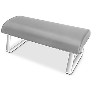 Foot Rest Under Desk for Office Use, Feet Rest for Under Desk Footstool Office Footrests, PU Self-Skinning Foam Foot Stools, Soft and Comfortable, Gray