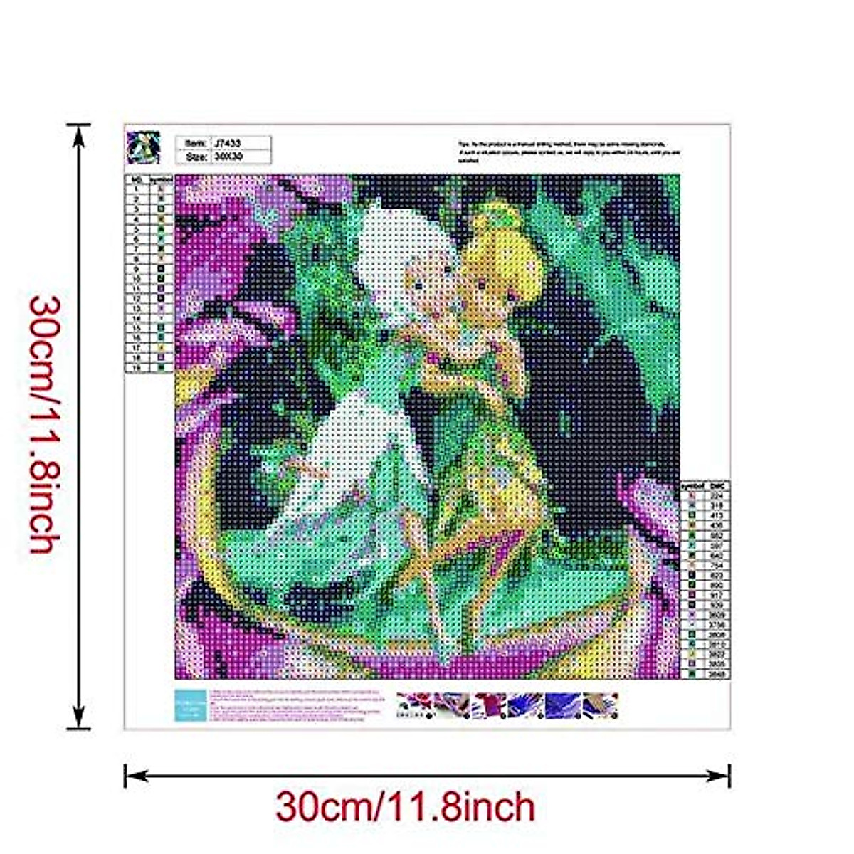 DIY 5D Diamond Art by Number Kits, Tinker Bell Fairy Angel Pretty Fairies Round Full Drill Acrylic Embroidery Cross Stitch Arts Craft Supply for Home Wall Decor Adults 11.8x11.8 inches