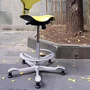 5PCS High Profile Bell Glides 2.5" Replacement Office Desk Chair or Stool Swivel Caster Wheels,Easy Conversion from Wheeled Casters to Stationary Feet to Protect Wood or Hardwood Floor