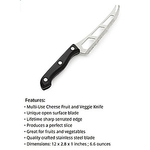 Prodyne CK-300 Multi-Use Cheese Fruit and Veggie Knife