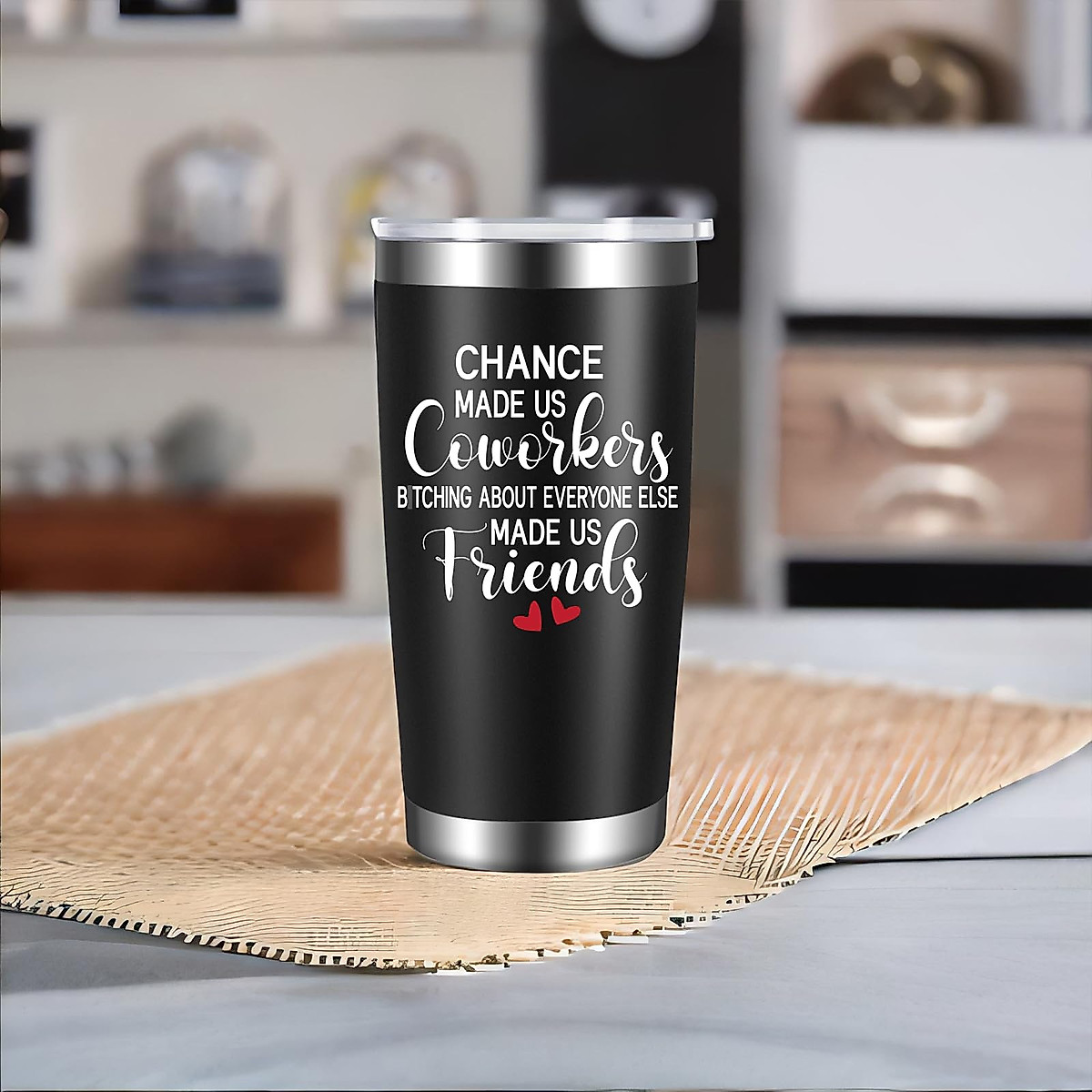 LEADO 20oz Tumbler, Coworker Gifts for Women, Men - Funny Coworker Gifts, Work Friendship Gifts, Going Away Gifts for Coworkers - Valentines Day, Birthday Gifts for Coworker, Friend Gifts