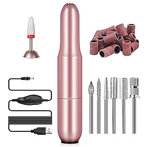SAVILAND Electric Nail Drill - Electric Nail File Efile Nail Drill Professional Manicure with 6PCS Nail Drill Bits