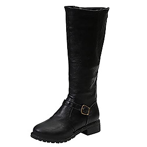 Womens Sandals, Winter Boots for Women Womens Slides Boots Zip Up Boots Sexy Heels Leather Summer Boots Women Ankle Boots Black