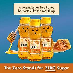 ChocZero Sugar Free Honey - Natural honey equivalent, same sweetness and consistency as raw honey, Keto friendly, vegan (1 Jar, 10.5oz)