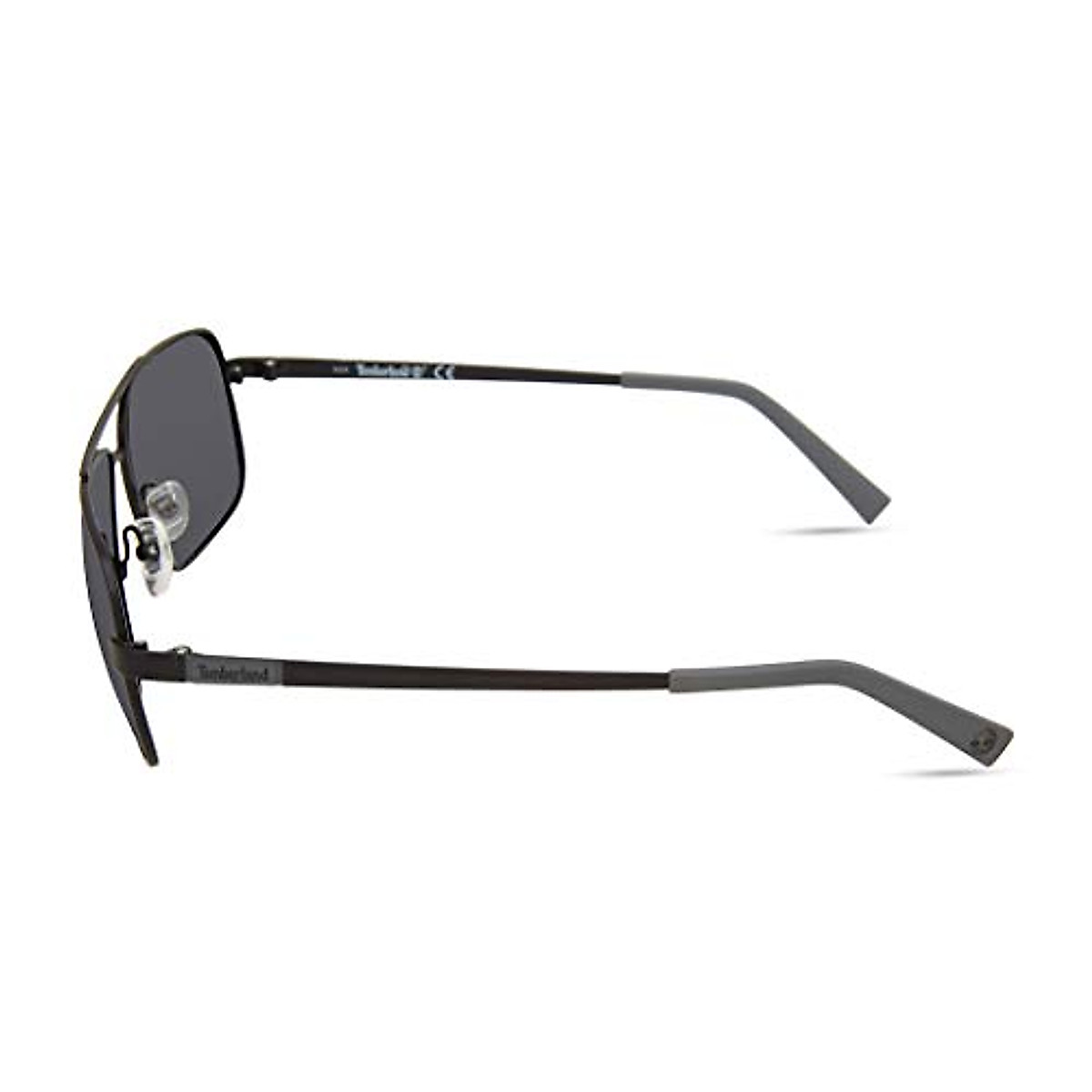 Timberland Men's TBA9266 Polarized Navigator Sunglasses, Matte Black, 61mm