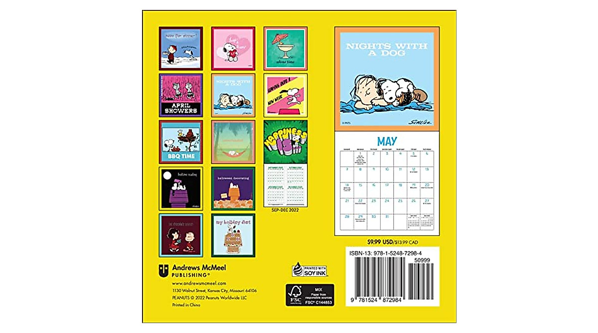 Peanuts 2023 Mini Wall Calendar - Add Joy to Your Year