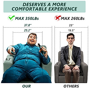 CDCASA Accent Chair, Linen Fabric Oversized Mid Century Modern Chair Set of 1, Comfy Upholstered Armchair Reading Accent Chairs Sofa Chairs for Bedroom Living Room, Green