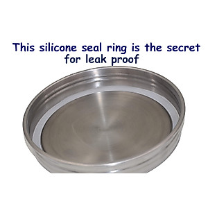 CoaGu 16oz Coffee Container: BPA-Free Airtight 18/8 Stainless Steel Lunch Container - Dishwasher Safe and Ideal for Coffee Storage