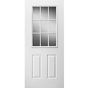 Entry Door Frame Only Replacement Kit-Glass NOT Included! (9 Lite for 1/2" Glass, 22" x 36")