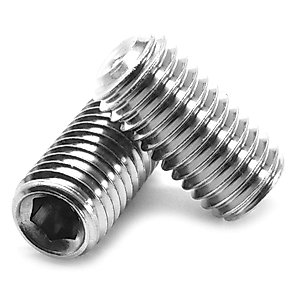 M12 x 1.75 x 12 MM Coarse Thread Socket Set Screw Cup Point Stainless Steel 18-8 Pk 100