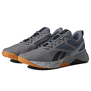 Reebok Nanoflex Parafit TR Pure Grey/Core Black/Reebok Rubber Gum Men's 4, Women's 5.5 Medium