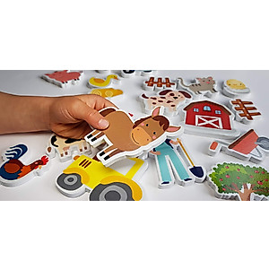 VARUN Buddy & Barney | Farm Bath Time Stickers - Bath Tub Fun for Kids & preschoolers BB146