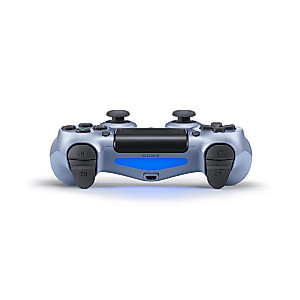DualShock 4 Wireless Controller for PlayStation 4 - Titanium Blue (Renewed)