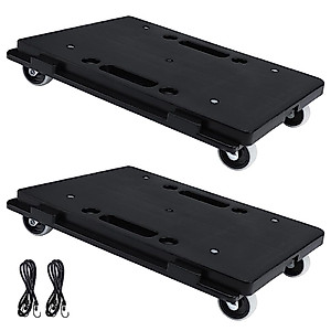 Furniture Moving Dolly,440 LBS Capacity Furniture Movers Dollys,Heavy Duty Small Flat Dolly Cart with 4 Wheels,2 Pack Moving Furniture Dolly for Moving Heavy Furniture