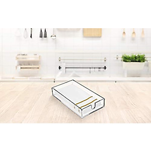 Acrylic Guest Towel Napkin Holder – Acrylic Holder for Disposable Hand Towels for Bathroom – Clear Paper Towel Dispenser Modern Storage Tray – Perfect Tray for Napkins. by Fete.