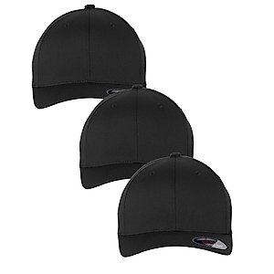 Flexfit Men's Athletic Baseball Fitted Cap 3 Pack