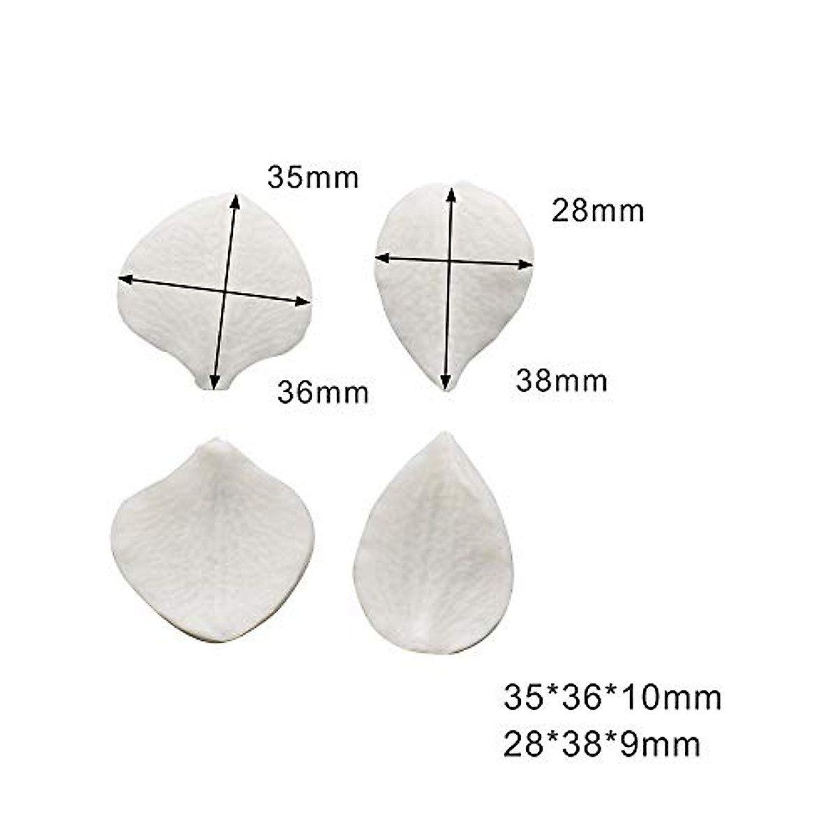 AK ART KITCHENWARE Gum Paste Flower Tools Hydrangea Petal Veiners for Decorating Cake Orchid Silicone Veining Molds Fondant Tools (VM122)