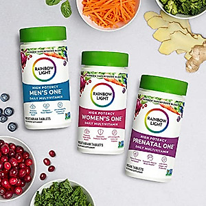 Rainbow Light Multivitamin for Women, Vitamin C, D & Zinc, Probiotics, Women’s One Multivitamin Provides High Potency Immune Support, Non-GMO, Vegetarian, 90 Tablets