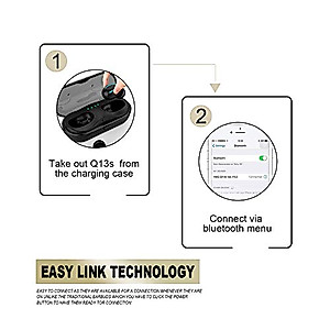 Wireless Earbuds, Touch Control Bluetooth 5.1 Headphones Built-in Microphone Noise Cancelling, IPX7 Waterproof Sport Earbuds, for iPhone Samsung Galaxy Fitness Earphone 48h Playtime(Upgraded Version)