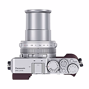 Panasonic Lumix DMC-LX100 Digital Camera, 12.8MP, 3.0-Inch Display, 24-75mm Leica DC Vario-Summilux f/1.7-2.8 Lens, 4K Ultra HD Video, HDMI/USB, Wi-Fi, NFC (Silver)