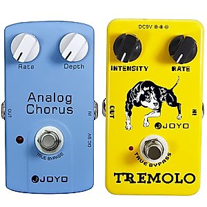 JOYOJF-37 Chorus and JF-09 Tremolo Effects for Electric Guitar Most Frequently Combination Budget Pedals in Bundle