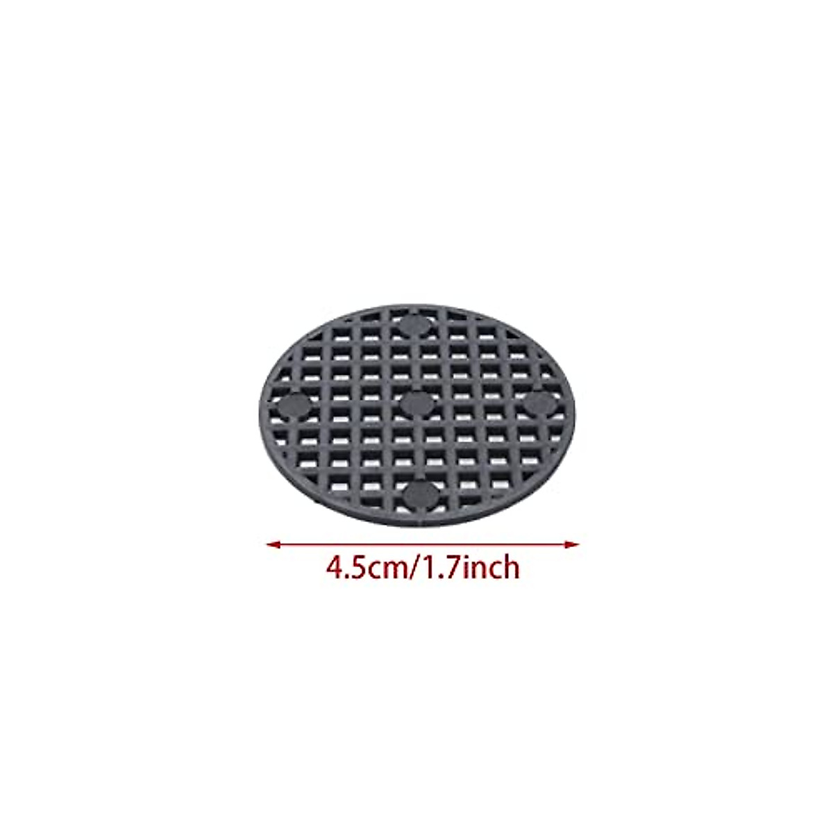 Meprotal 30pcs Flower Pot Hole Mesh Pad Plastic Bonsai Bottom Grid Mat Mesh Hole Screens Prevent Soil Loss (1.7Inch)