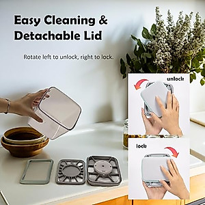 EE Airtight Food Storage Containers Set with Lids - Stackable BPA-Free Containers for Kitchen Pantry Organization, Ideal for Cereal, Snacks, Flour, Sugar, Coffee, and Spaghetti (8-piece)