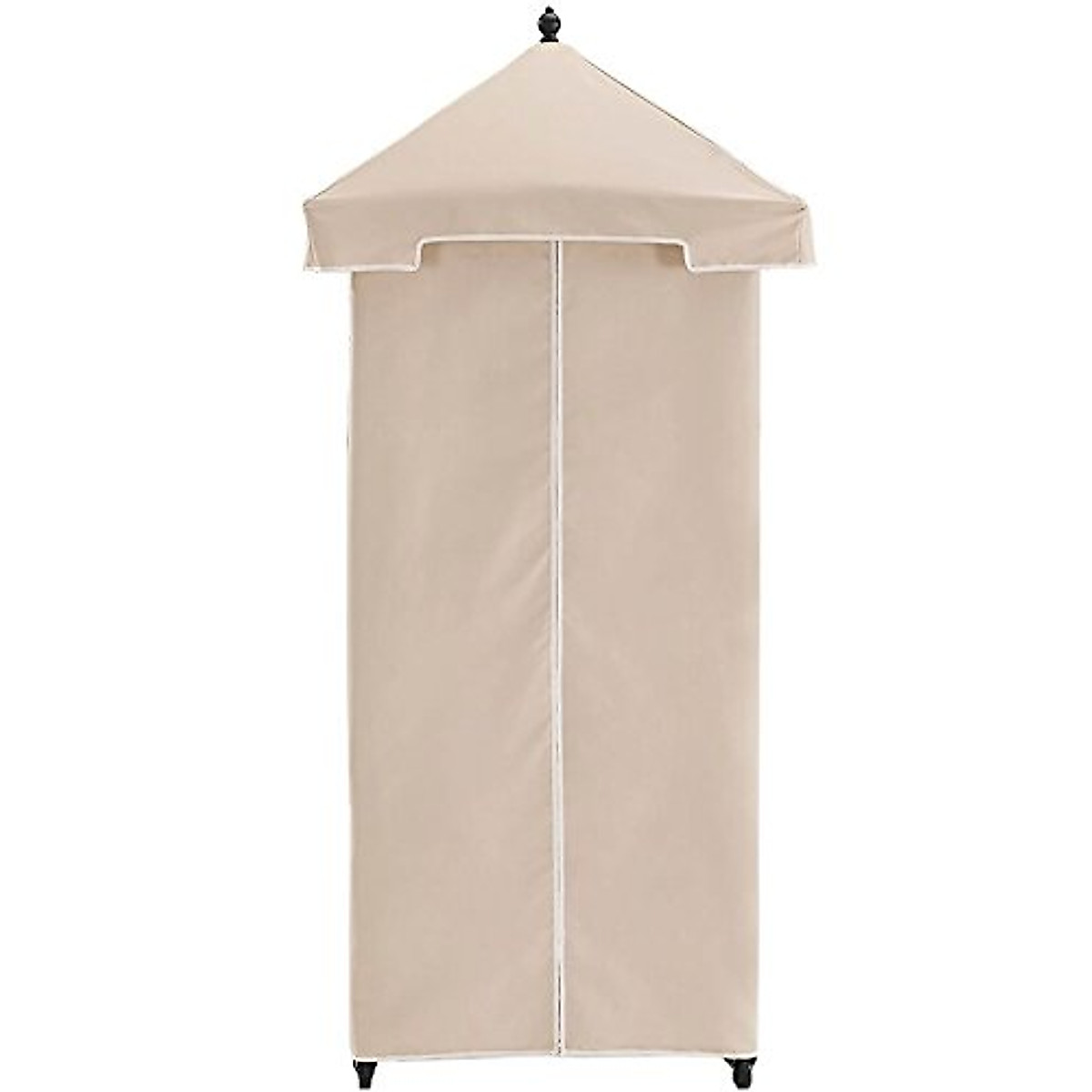 Crosley Furniture Palm Harbor Outdoor Wicker Rolling Towel Valet with Sand Cover - Brown