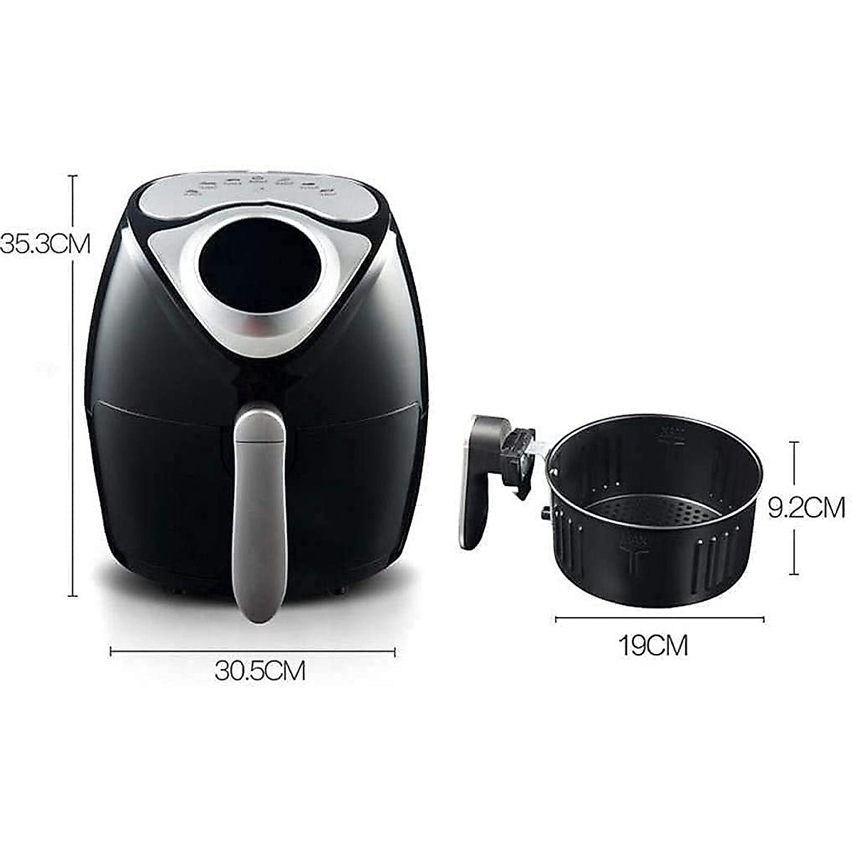 Air Fryer for Home Use 2.6L Air Fryer Intelligent Automatic Capacity Electric Fryer French Fries Household Air Fryer Multi-Function Oven Smokeless Oil