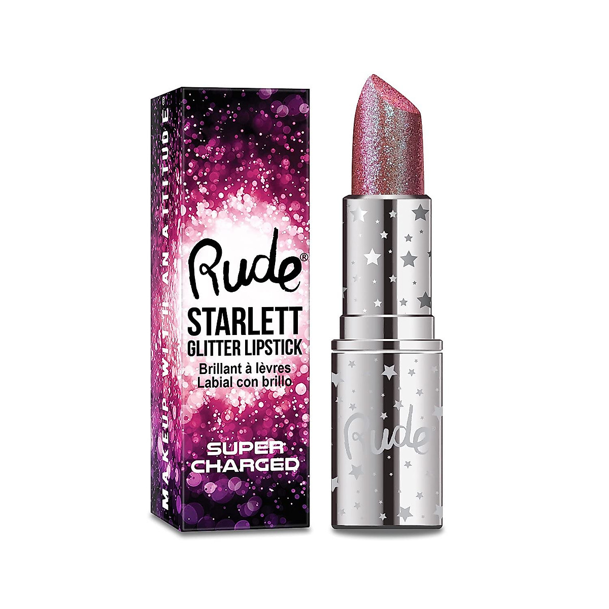 Rude - Starlett Supercharged Color Shift Glitter Lipstick - Prima Donna