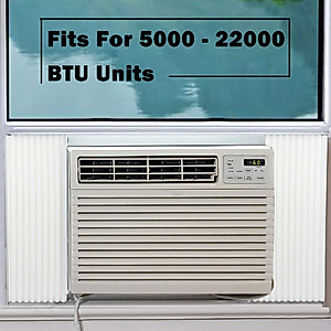 LBG Products Window AC Foam Insulation Panel Kit,Pack of 2 Insulated Air Conditioner Side Panels,18in High x 9in Wide x 7/8in Thick