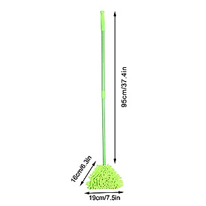 Extendable Mop 180 Degree Rotatable Triangular Cleaning Mop - Floor Cleaner, Glass Cleaner, and Versatile Cleaning Tool for Home, Wall, Ceiling, and Floors