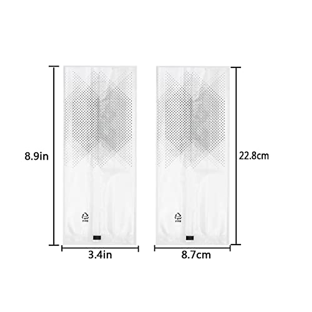 SAILING-GO 100 pcs./Pack Translucent Plastic Bags for Cookie,Cake,Chocolate,Candy,Snack Wrapping Good for Bakery Party with Stickers