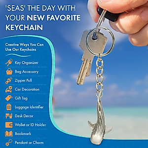 Blue Tang Keychain for Women and Teens-Key Chain Gifts for Women | Blue Tang Key Ring | Blue Tang Charms | Gifts for Ocean Lovers | Themed Keychains | Blue Tang Key Fob | Sea Life Key Chain