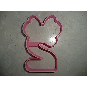 THEMED MAGICAL MOUSE WITH BOW NUMBER TWO 2 OUTLINE COOKIE CUTTER MADE IN USA PR4572