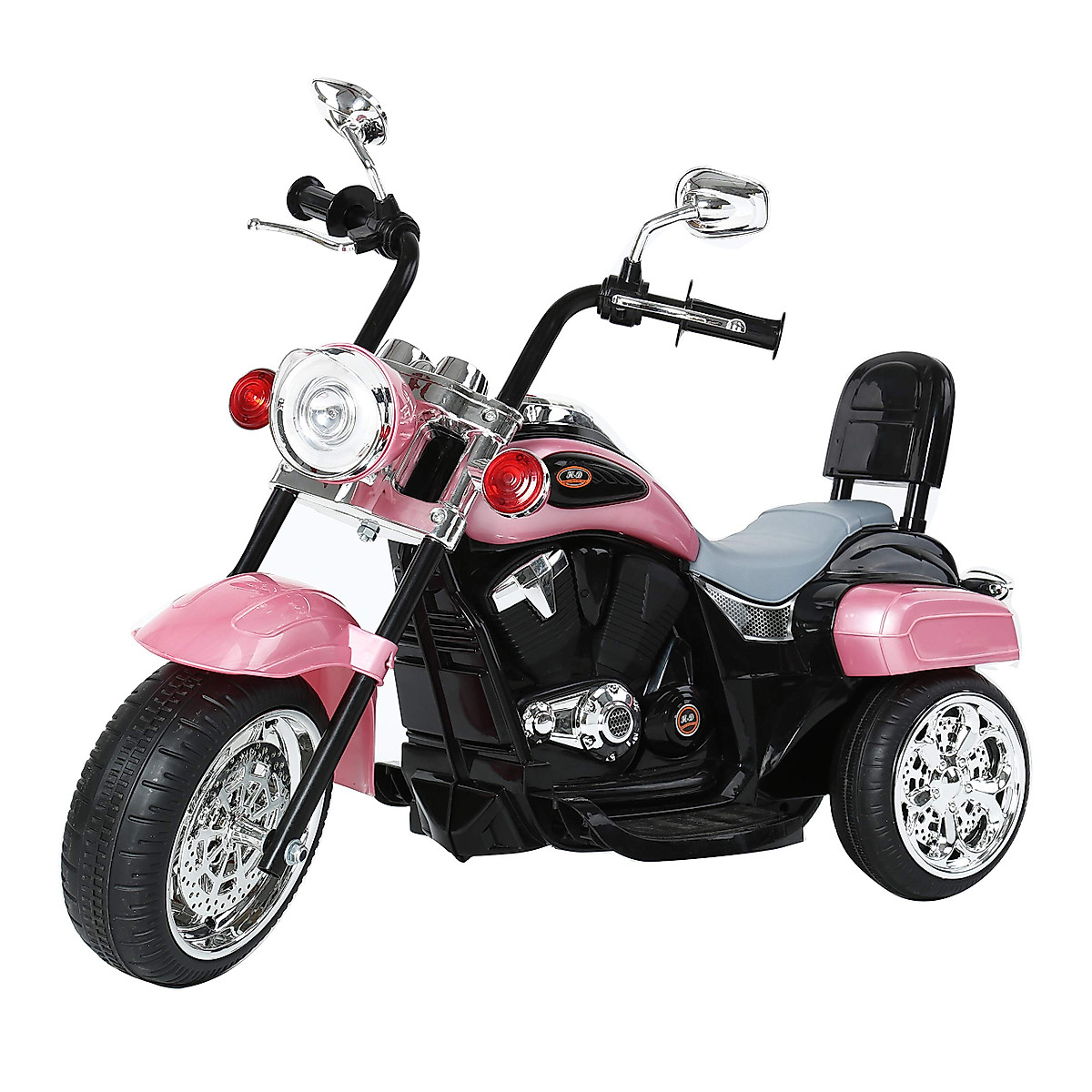 Freddo Toys 6V Battery Powered Chopper Style Electric Ride on Trike for Boys, Girls and Toddlers (Pink)