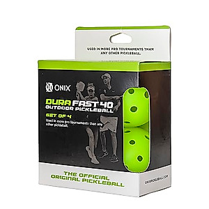 Dura Onix Fast 40 Outdoor Pickleballs – Neon