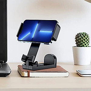 WixGear Universal Airplane in Flight Tablet Phone Mount, Handsfree Phone Holder for Desk with Multi-Directional Dual 360 Degree Rotation, Pocket Size Travel Essential Accessory for Flying.