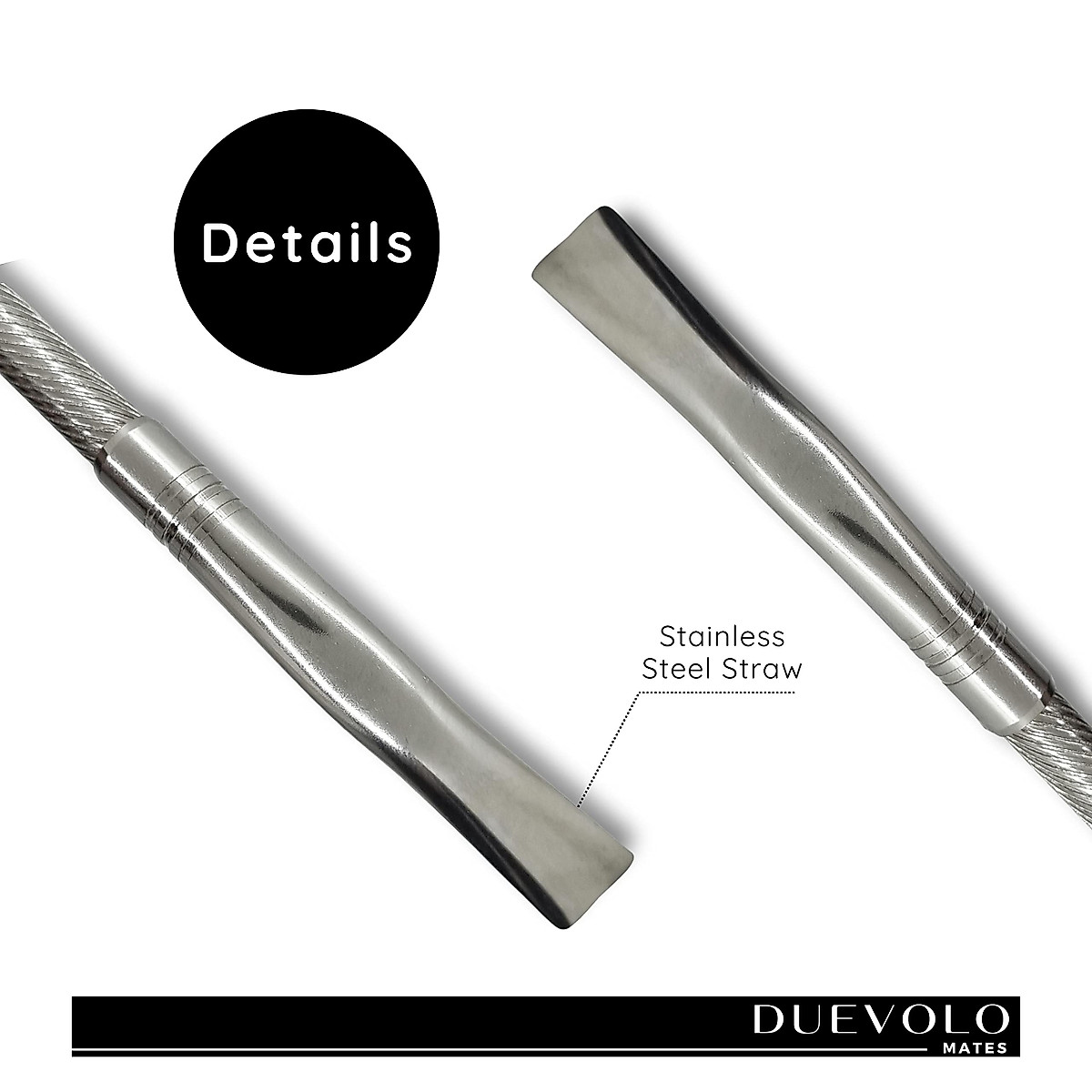 DUEVOLO Yerba Mate Bombilla Gourd (7.4" (19 cm))