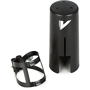 Vandoren LC54BP M/O Ligature and Plastic Cap for Bass Clarinet; Black Finish