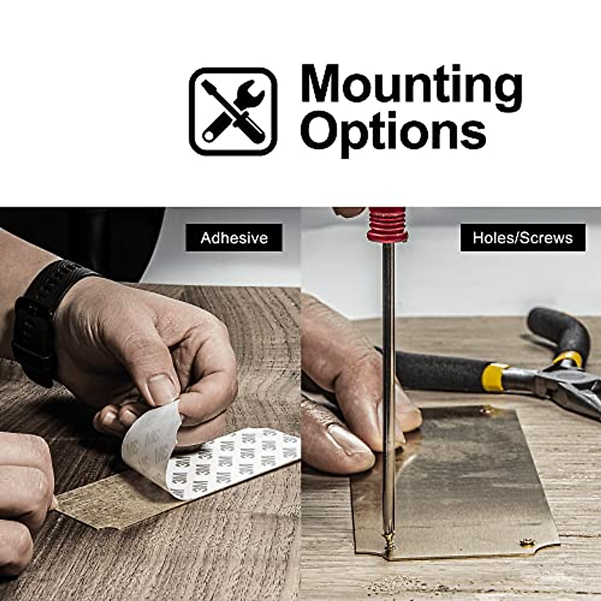 Personalized Name Plates, Solid Brass Engraved Plaque, Trophy Plates Engraved, Custom Name Plate with Adhesive Backing or Screws, 3" W x 1" H