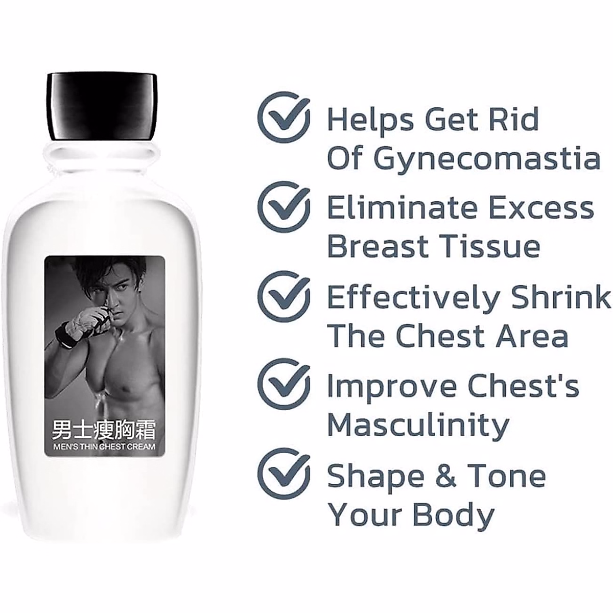 Chestdefy Gynekomastie Reduction Massage Oil,Gynecomastia Tightening Cream,Gynekomastie Reduction Massage Oil,Chest Reduction Massage Oil,Breast Tightening Cream,Breast Reduction Cream for Men (1pcs)