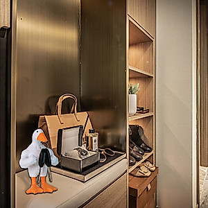 Anywin Desk Goose, Magnetic Key Holder, Funny Goose Duck Magnets Statue for Table Home Tool Room Decor, Kawaii Aesthetic Funny Sculpture Bedroom Decor Housewarming Gifts for Women Men