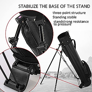Golf Stand Bag for Men & Women,Easy to Carry & Durable Pitch Golf Bags Sunday Golf Bag Ideal for Golf Course & Travel,Lightweight and Waterproof Black (Black)