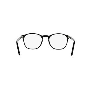 Persol PO3007V Square Prescription Eyewear Frames, Black/Demo Lens, 50 mm