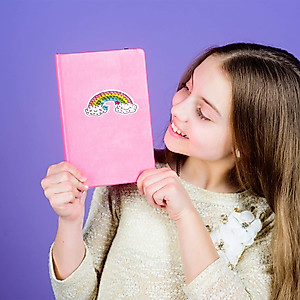 16 Pieces Big Diamond Painting Stickers Kits, Make Your Own Gem Stickers, 5D Diamond Painting by Numbers Cfart Kits for Girls Kids Toddler Ages 3-5 4-6 6-8