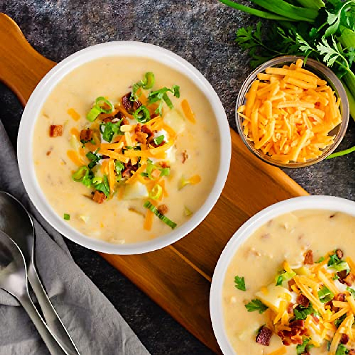 Delling Large Ramekins 32 Oz Oven Safe/Soup Bowls, 1 Quart Serving Bowls Ceramic Round for Baking, Salad, Pasta, Creme Brulee, Souffle Dish, Pot Pie