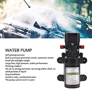 Water Pump, Diaphragm Water Pump Self Priming Lightweight Stable Performance Large Flow for Agriculture(RL 2202)