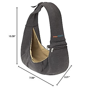 BuddyT Dog Sling Carrier - Dog Carriers for Small Dogs - Dog Carrier for Medium Dogs 5-10 lbs with Adjustable Strap, Pocket, Safety Belt - Dog Purse - Puppy Carrier for Small Dogs/Small Dog Carrier