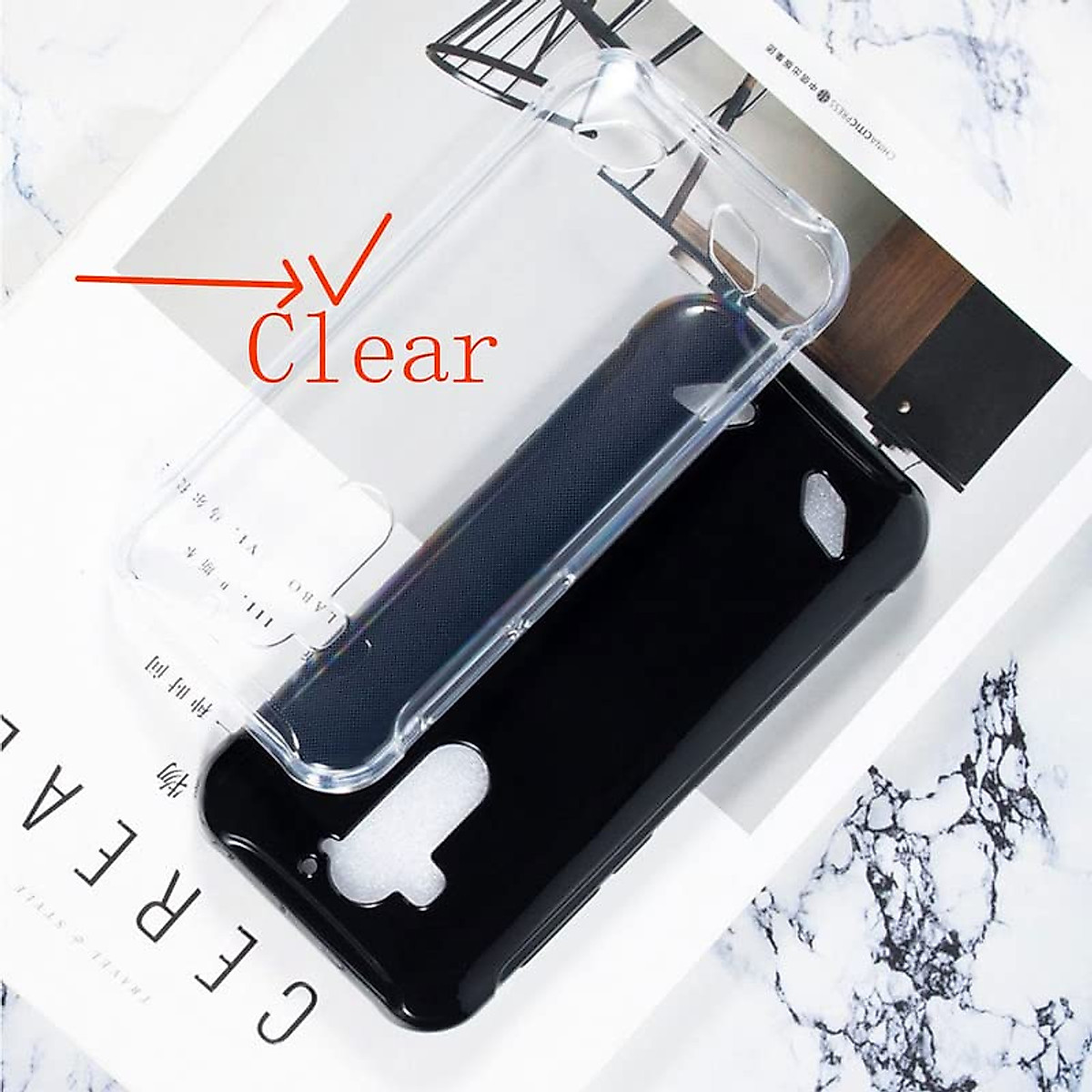 Cover for Gigaset GX290 Plus (6.10") Case IJTYHF Soft Silicone Case Bumper Shell +Tempered Glass 9H Screen Protector Protective Film, Transparent Protective TPU Cases -A lot of Love